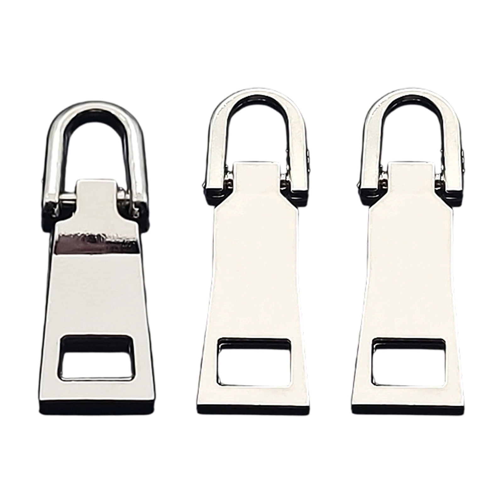 3Pieces Detachable Metal Zippers Pulls Replacement Set With Alloy ...