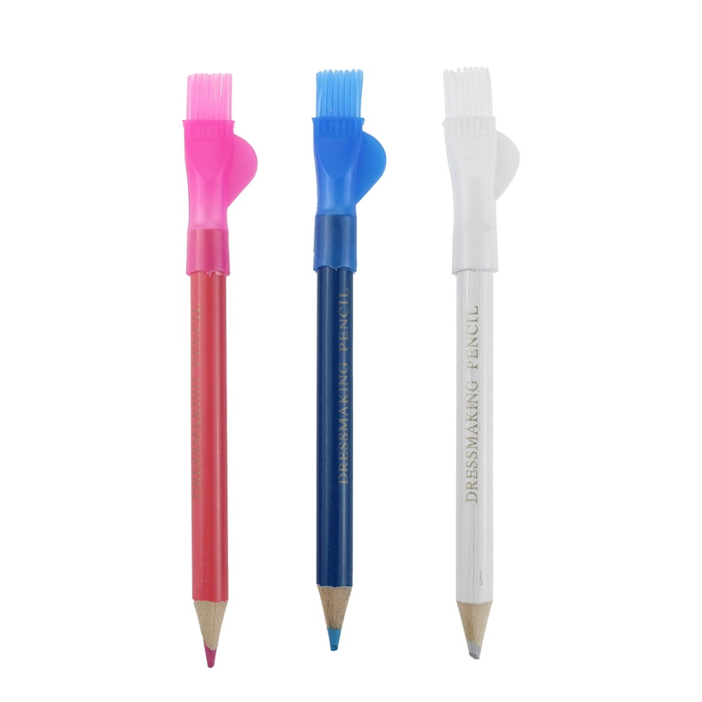 3Pieces Sewing Fabric Pencils Water Soluble Pencil Tailor Mark Pencil ...