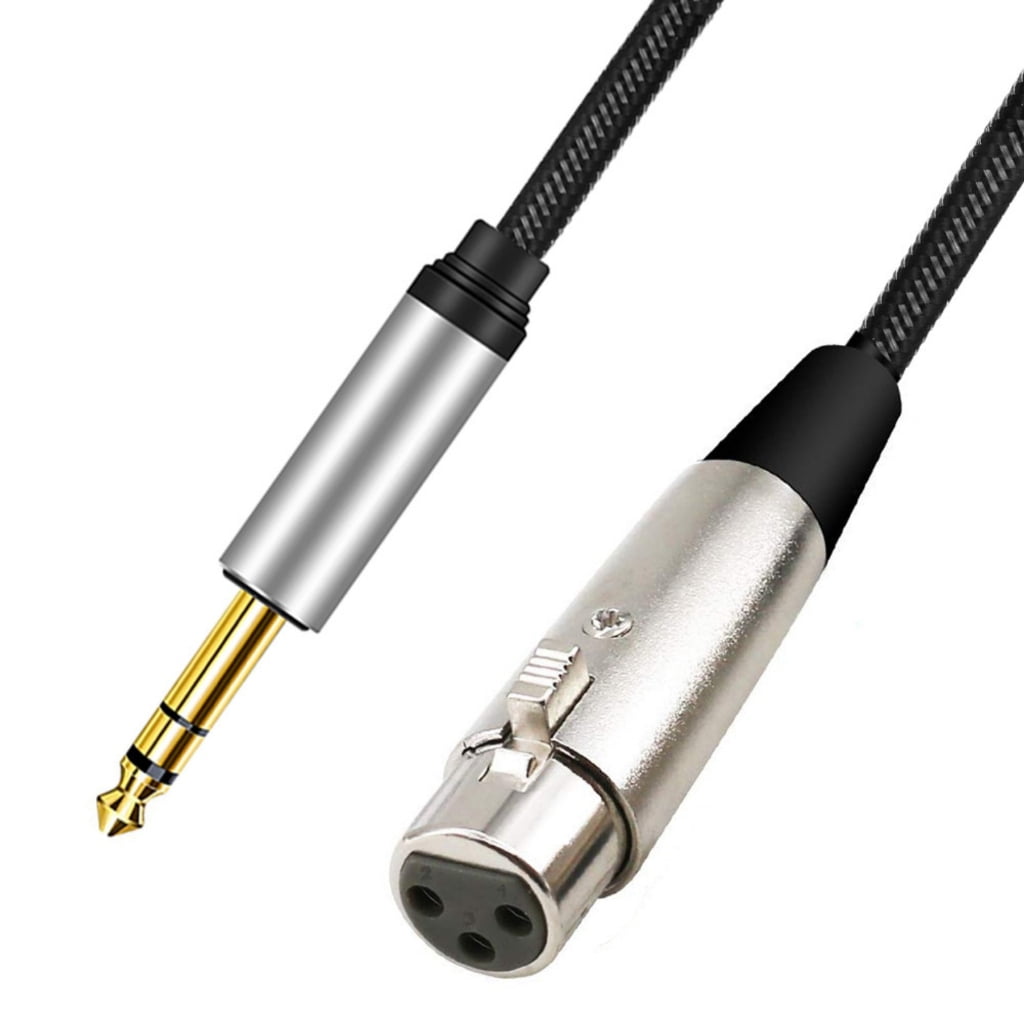 3Pin Female to 6.35mm 1/4inch Male Stereo Sound Cable for Studio and ...