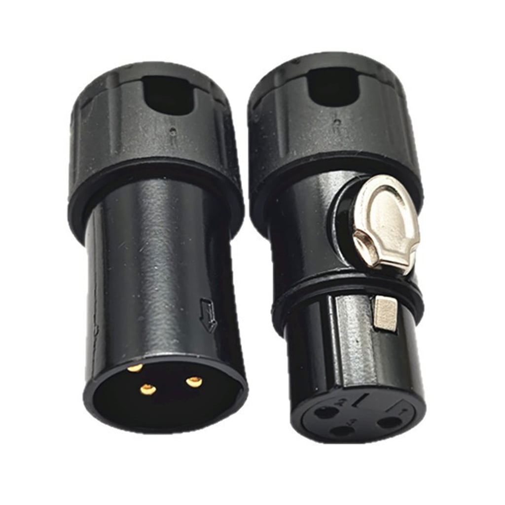3Pin Male Female Adapter Plug Metal Housing Professional Studio ...