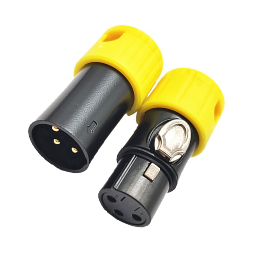 3Pin Male Female Adapter Plug Metal Housing Professional Studio ...