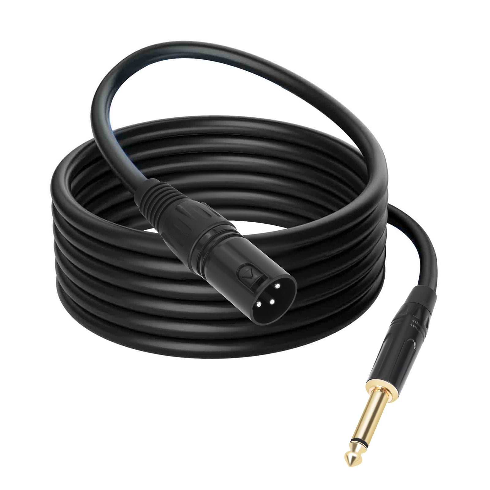 3Pin Male to 1/4Inch 6.35mm Cable for Dynamic Mics and Auditory Gear ...
