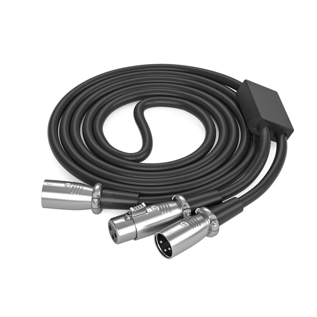 3Pin Male to Double 3Pin Female Music Signal Patches Adapters Cable for ...