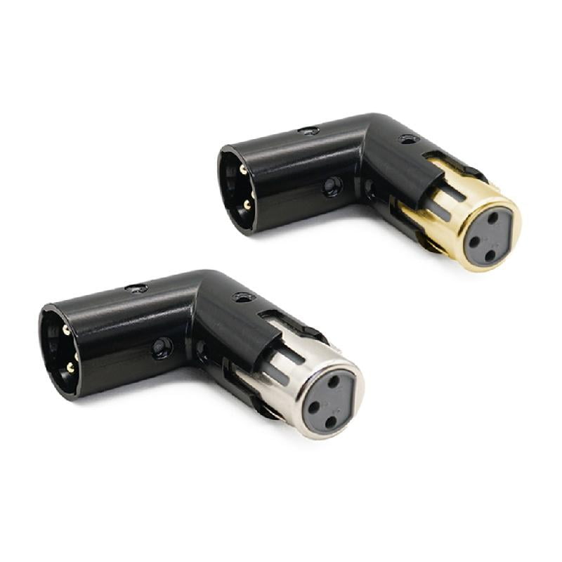3Pin Male to Female L Shaped Auditory Adapter for Secure Connection in ...