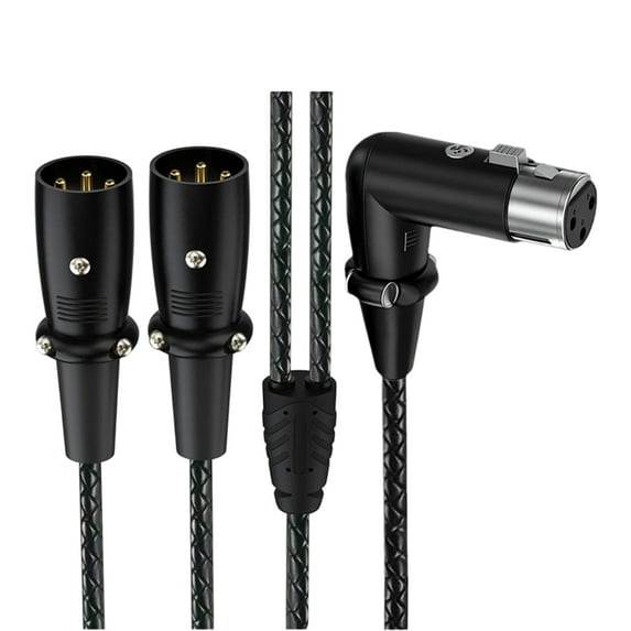 3Pin Splitter Cable Balanced Microphone Splitter 1 Female to 2 Male Y ...