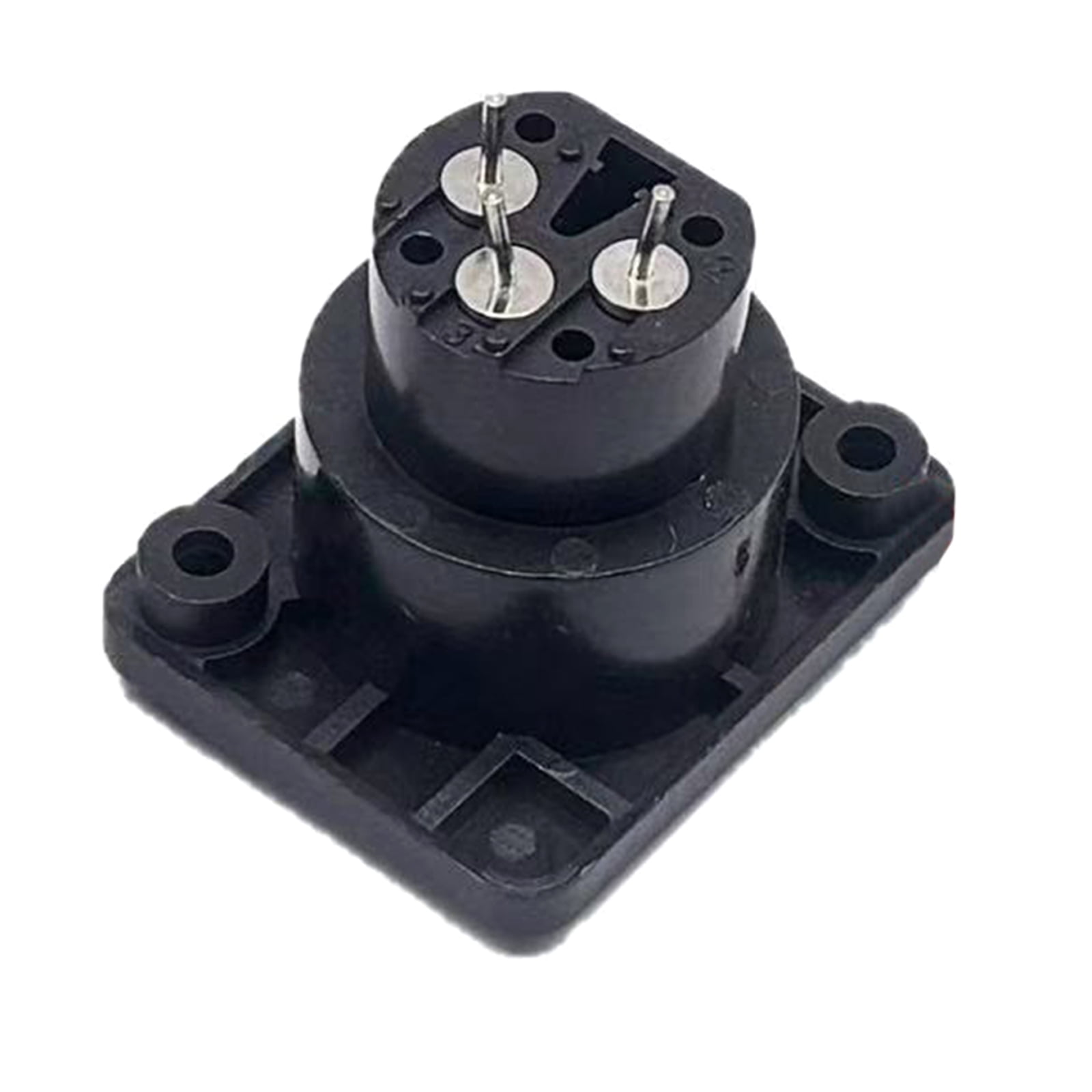 3Pin XLR Shielded Panel Mount Connector ABS Alloy Terminal Secure ...