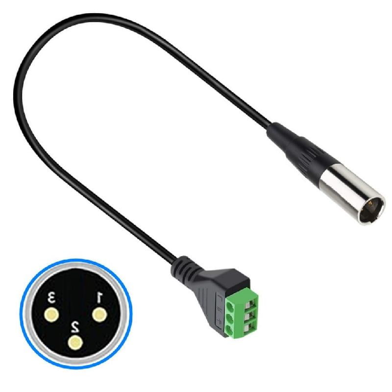 3Pin XLRs Female Male Adapter Cable for Connecting Speakers and ...