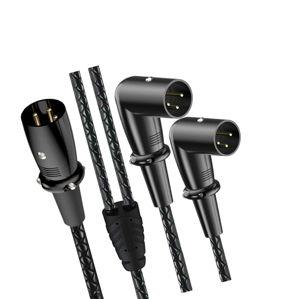3Pin Y Splitter Cable 2 Male 3Pin to Male Mic Combiner Y Cord Balanced ...