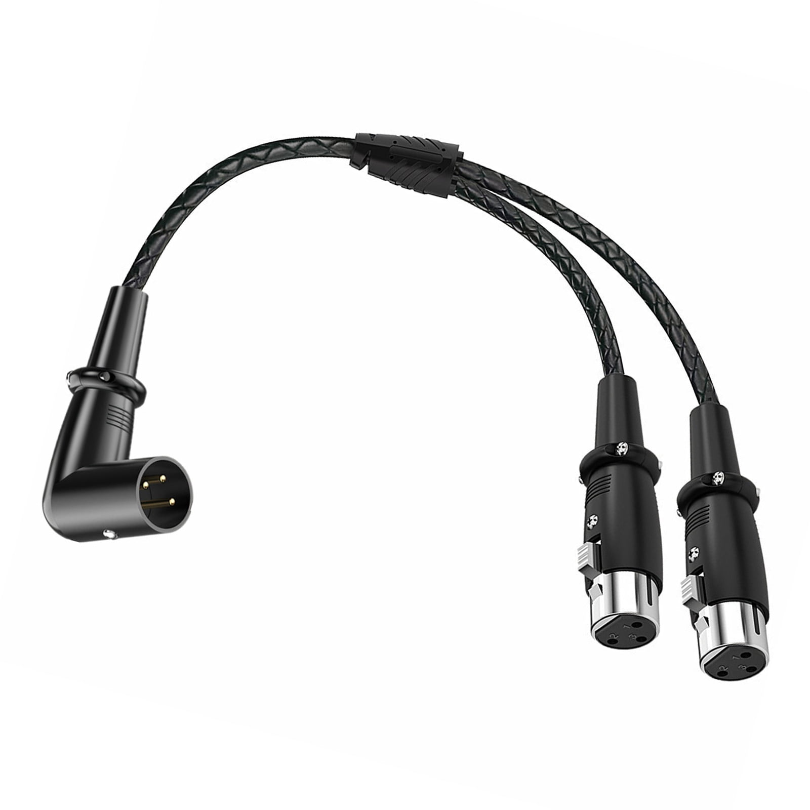 3PinXLR Y Cable Male to 2XLR Female Shielded Sound Cord for NoiseFree ...