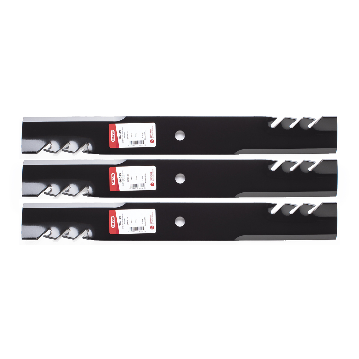 3Pk 96-319 Mulching Blades For 60" Hustler, Dixie Chopper, Exmark, Toro ...