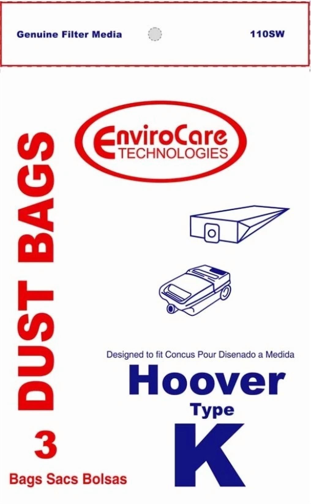 3Pk, Hoover K Canister-2 Ply, Paper Bags 110Sw - Walmart.com