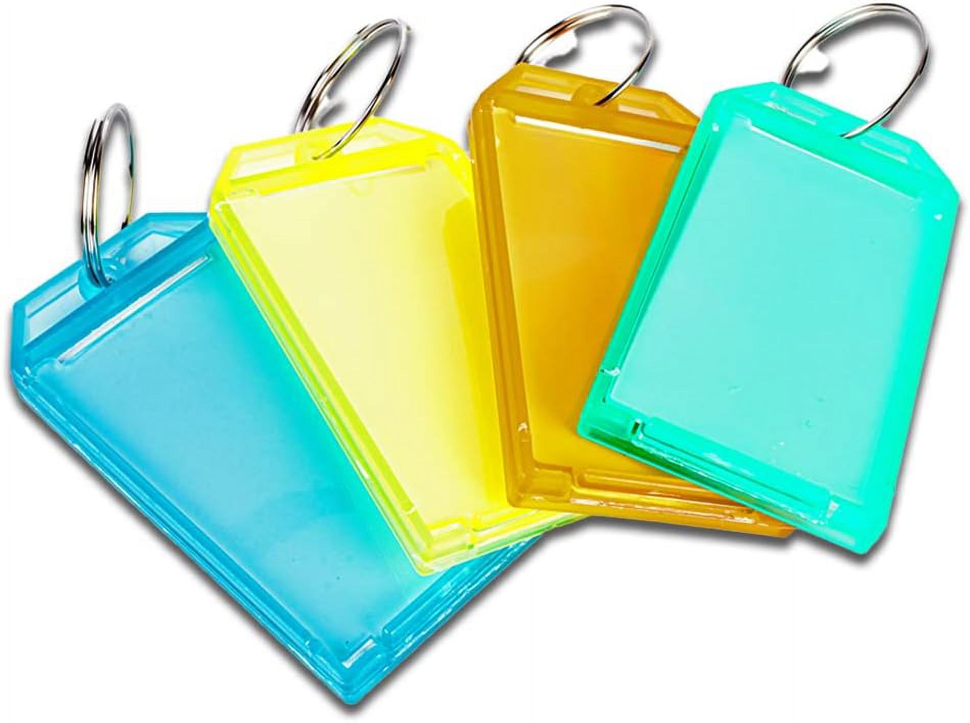 3Pk Office Central Jumbo Key Tags, 4 Bright Colors, Safe & Easy to Use ...