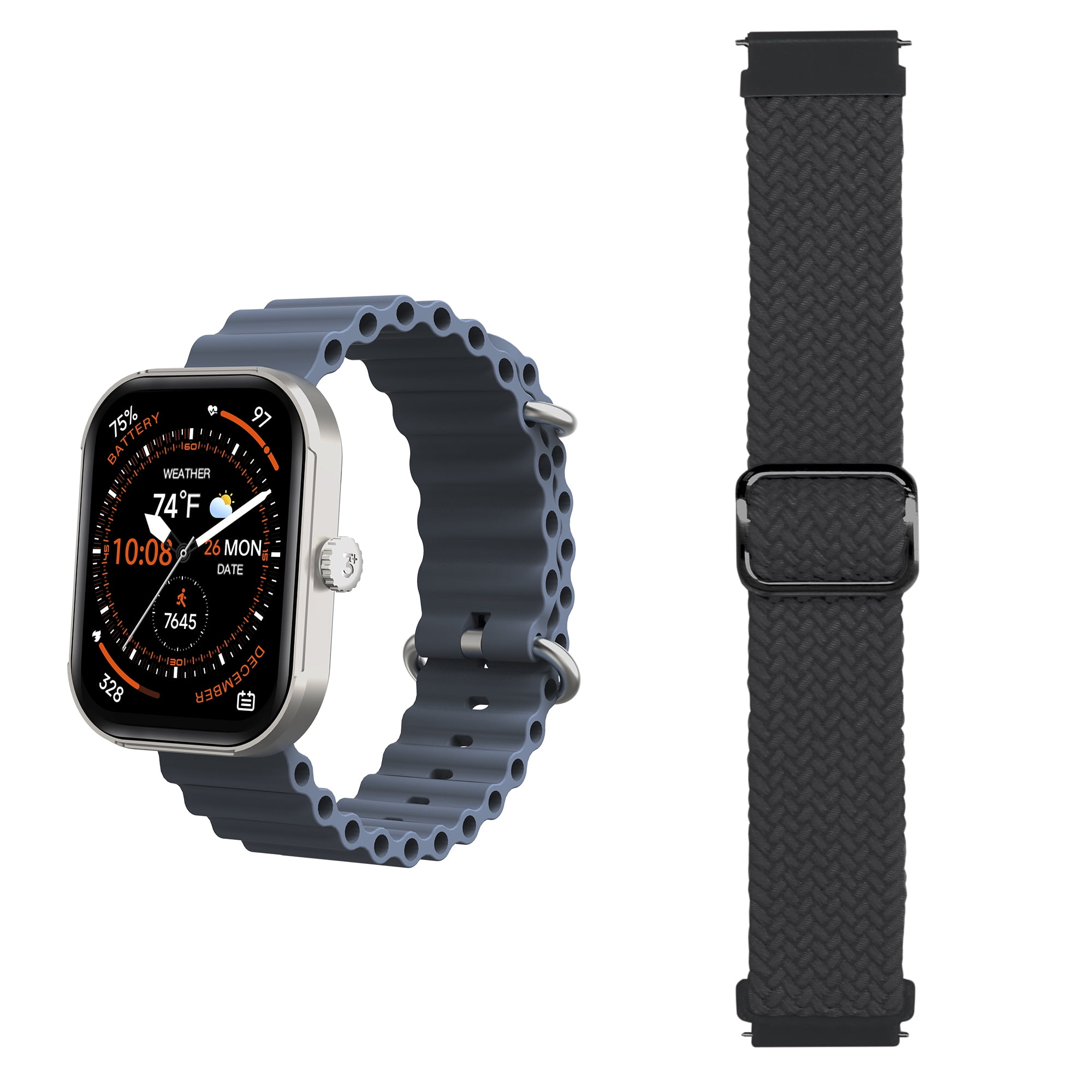 3Plus MEGA Smartwatch with 2.02" AMOLED Screen/Answer & Make Calls ...