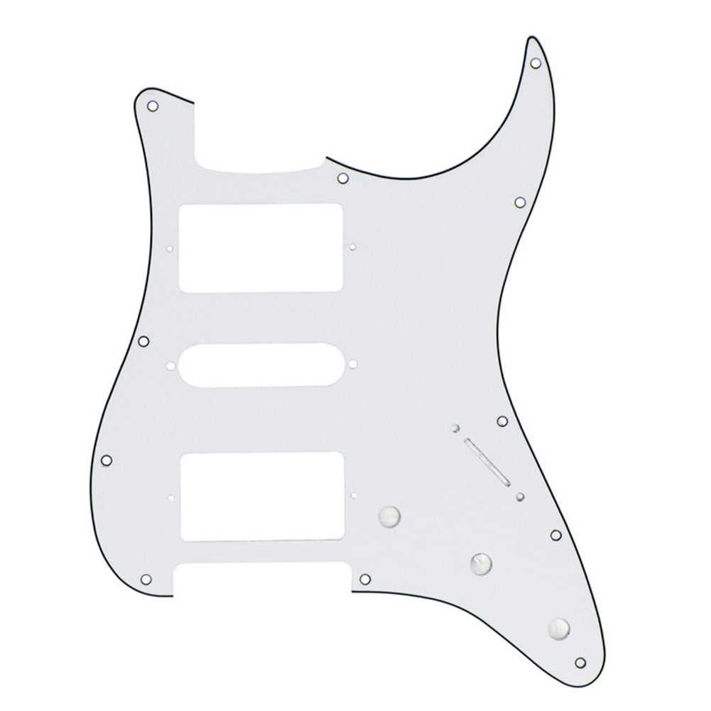 3Ply 11Holes ST HSH Guitar Pickguard Scratch Plate for Strat Electric ...