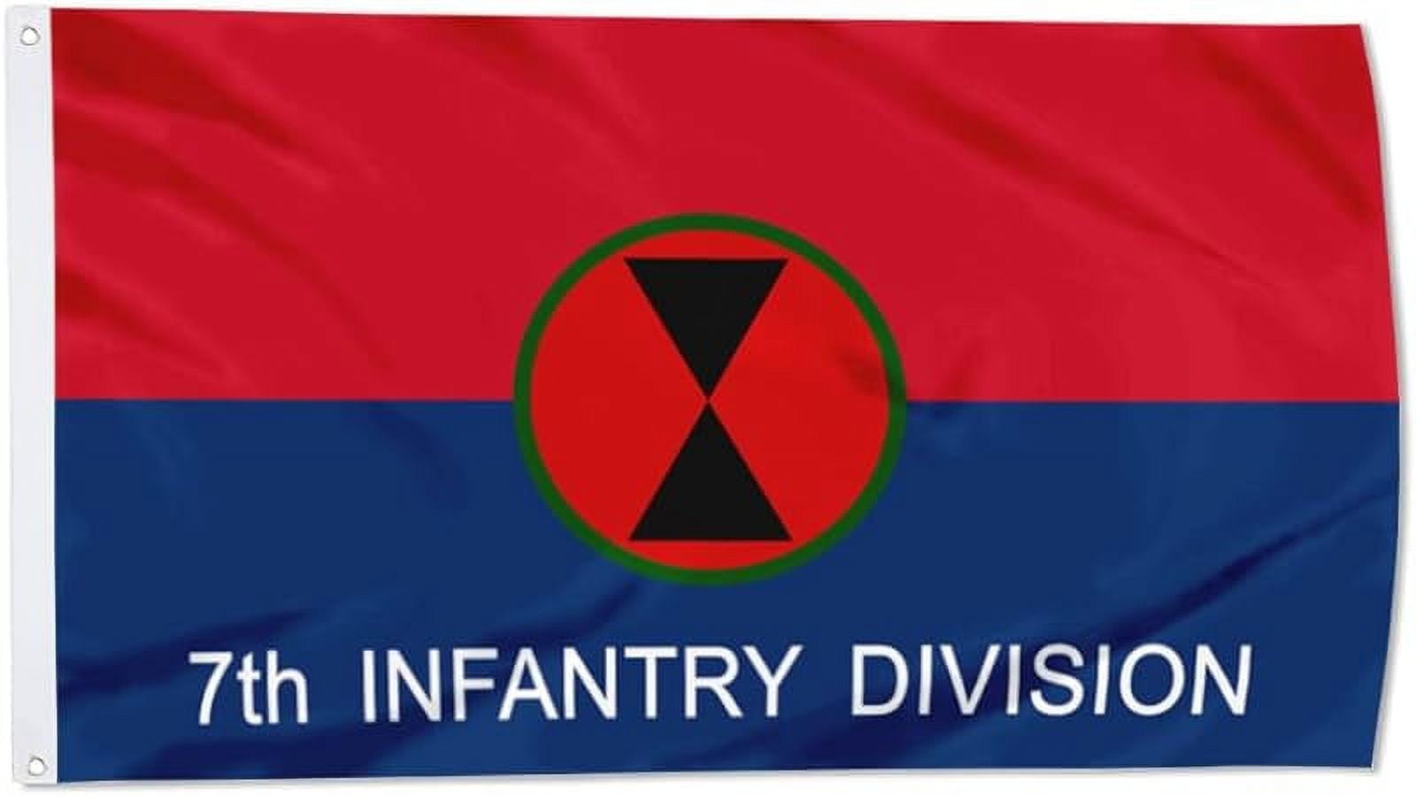 3Ply Army 7th Infantry division Flag 3x5Feet Military Banner with 2 ...