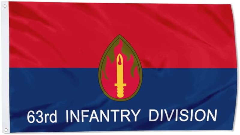 3Ply Army63th Infantry division Flag 3x5Feet Military Banner with 2 ...