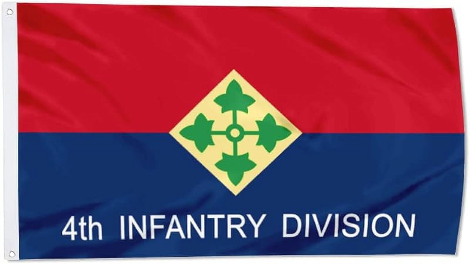 3PlyArmy 4th Infantry division Flag 3x5Feet Military Banner with 2 ...