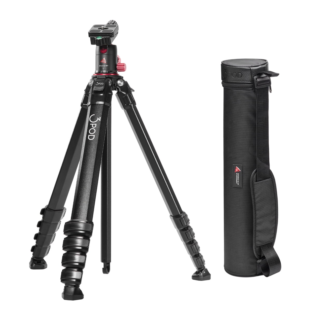 3Pod Wander Aluminum Travel Tripod with 3POD AB1 AB Series Aluminum ...