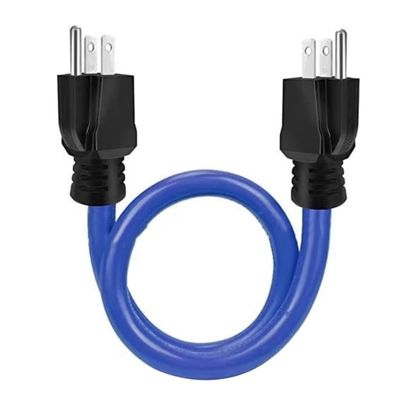 3Prong Plug 12AWG 125V Double Male Extension Cord Generator Adapter For ...