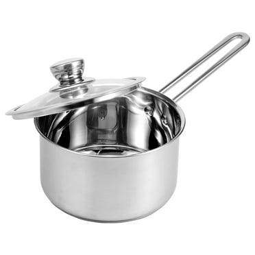 Walchoice 1 Quart Tri-Ply Stainless Steel Saucepan, Induction Stewing ...