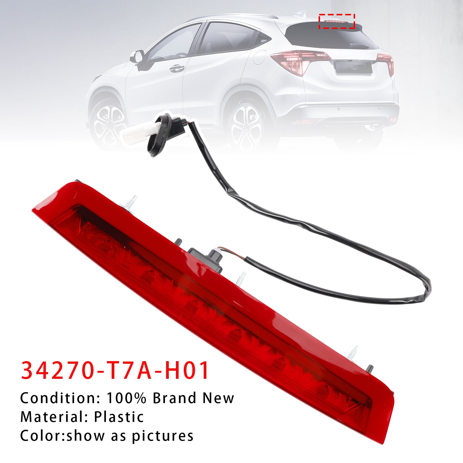 3RD Brake Light High Mount Stop Signal For Honda HR-V HRV VEZEL Acura ...