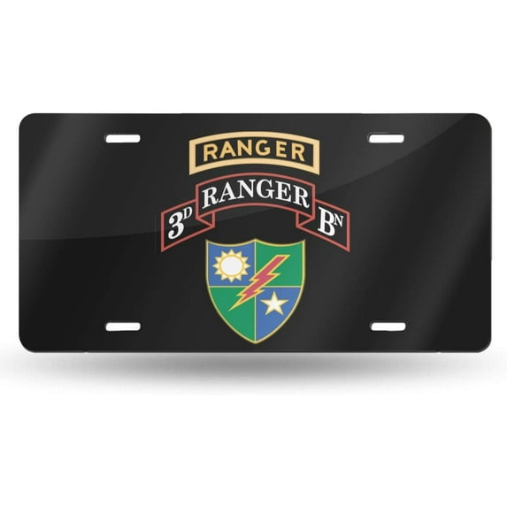 3Rd Battalion 75Th Ranger Regiment with Ranger License Plates ...