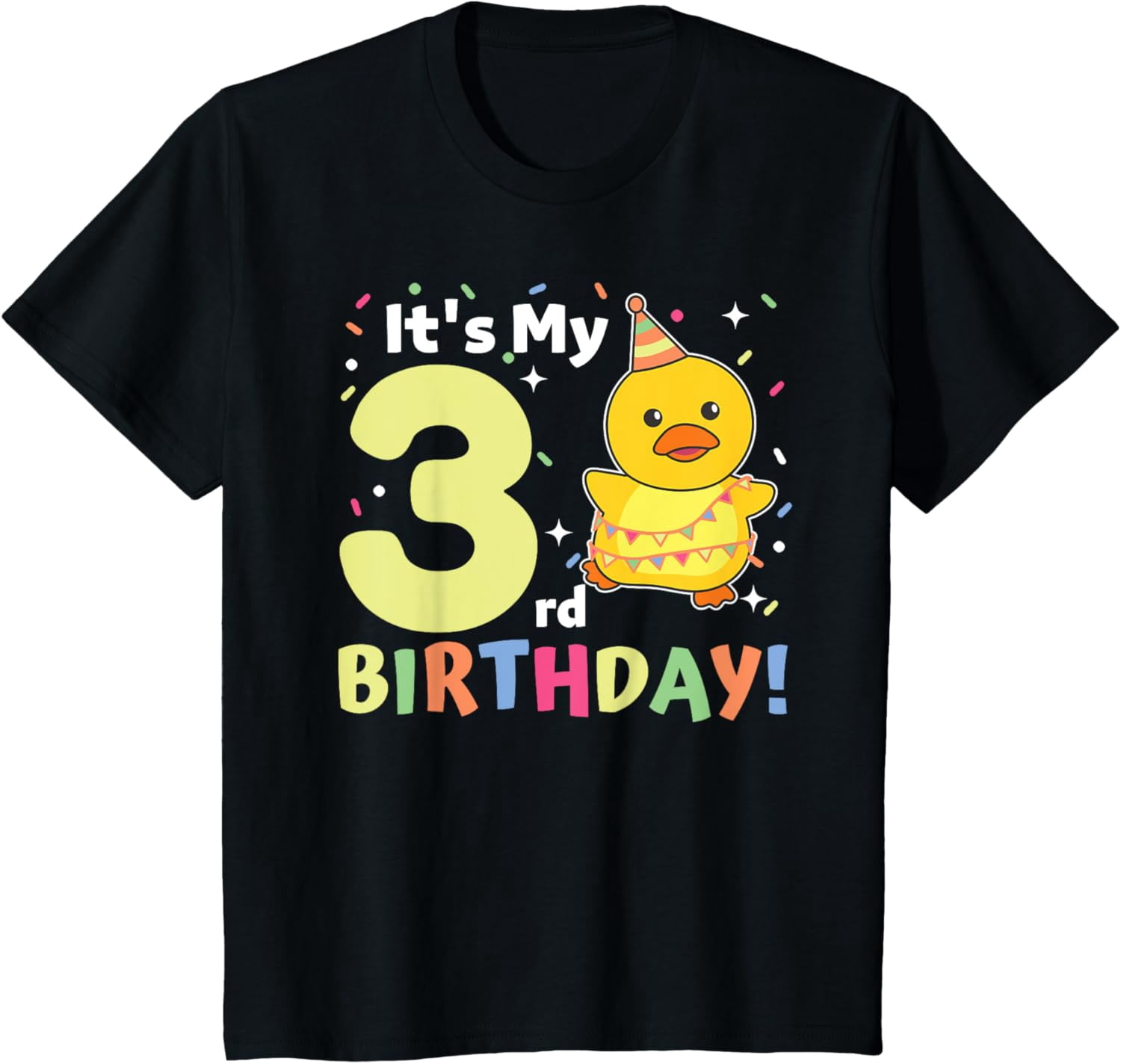 3Rd Birthday Duck For Children Three Years Old T-Shirt - Walmart.com