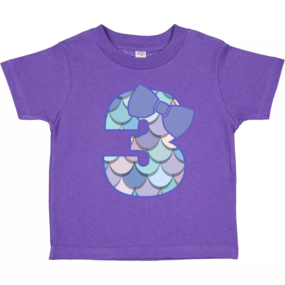 3Rd Birthday Mermaid 3 Year Old Girl Toddler T-Shirt Childs Clothes Baby Clothing, Cute Baby ...
