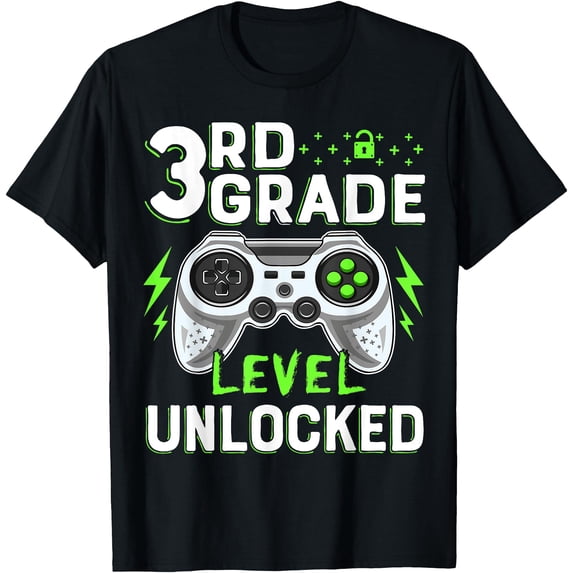 3Rd Grade Level Unlocked Video Game Back To School T-Shirt - Walmart.com