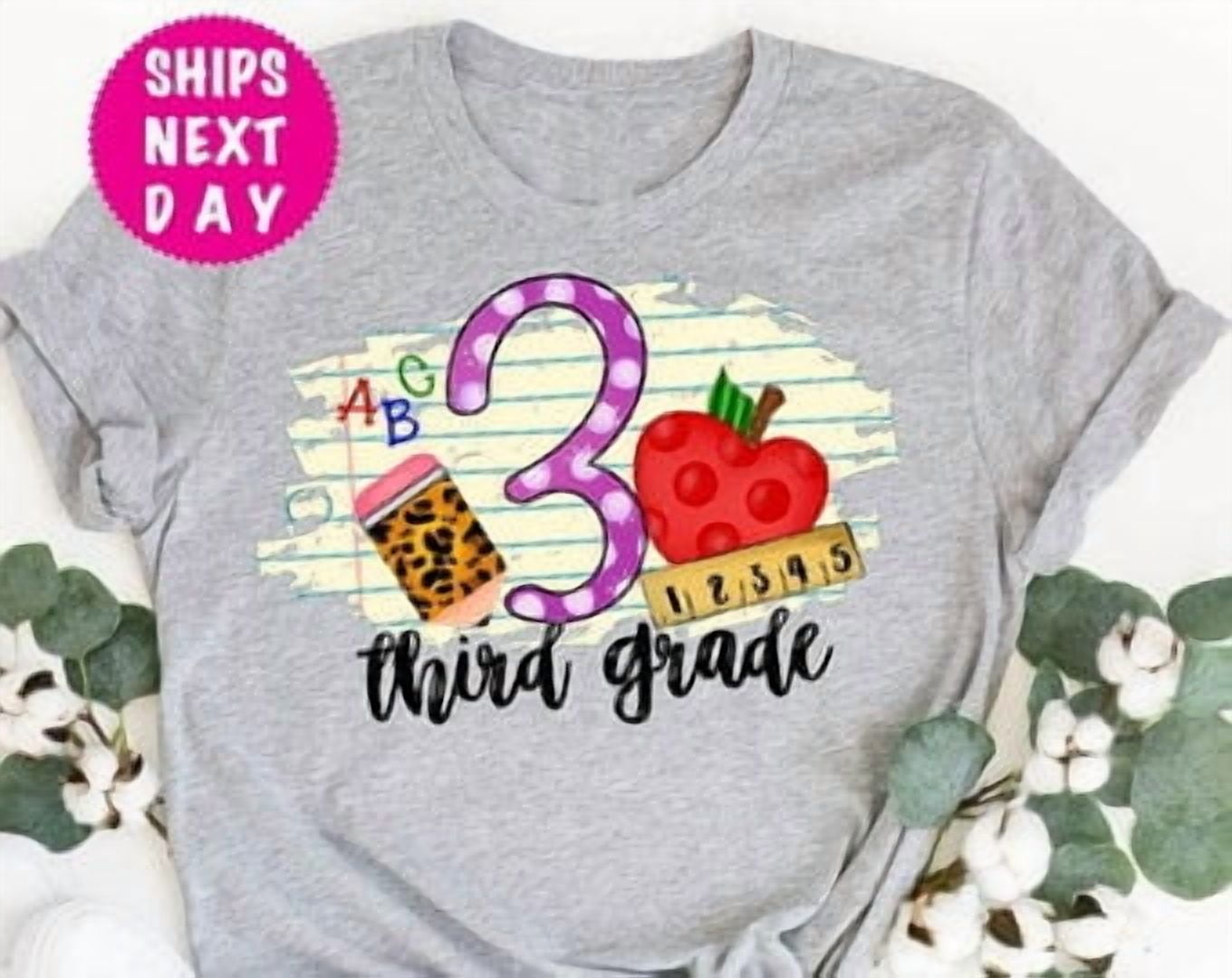 3Rd Grade Shirt, Back To School Shirt, Third Grade, First Day Of School ...