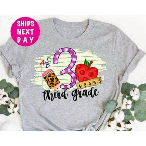 3Rd Grade Shirt, Back To School Shirt, Third Grade, First Day Of School ...