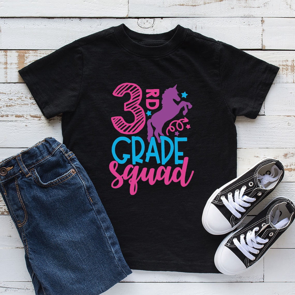3Rd Grade Squad Youth Shirt, First Day Of School, Back To School ...