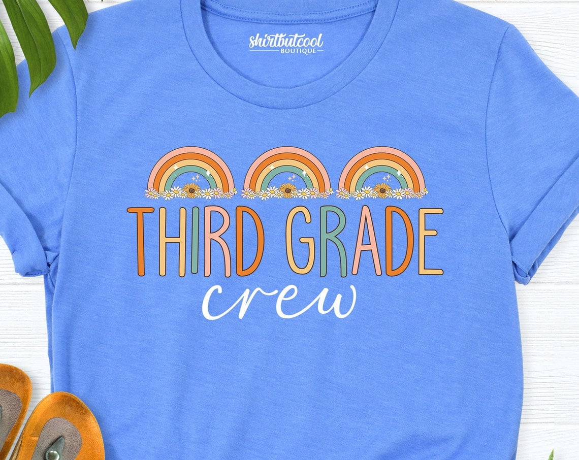 3Rd Grade Teacher Crew Shirt, Back To School Shirt, Third Grade Team ...