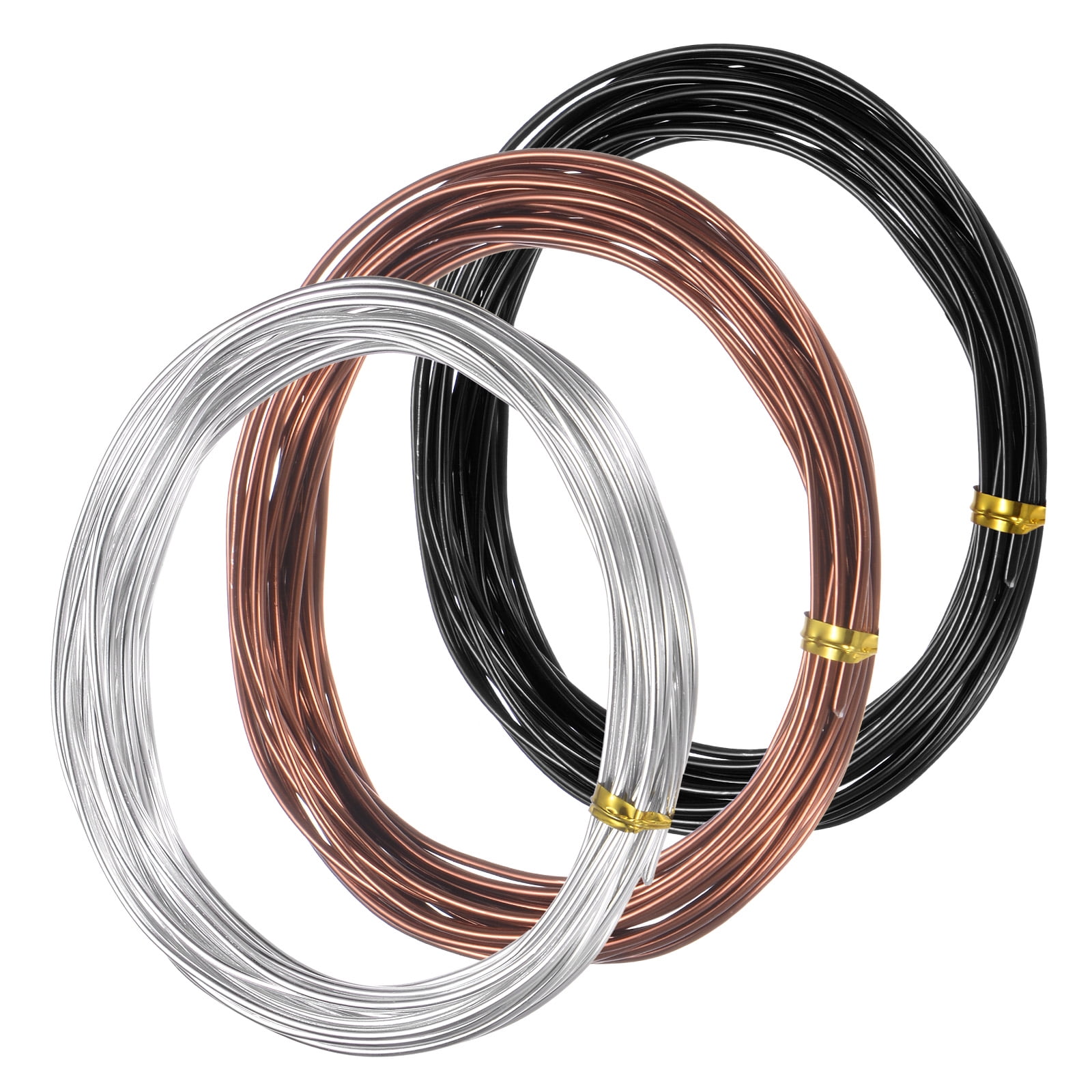 3Roll Bonsai Training Wire, 1.5mm 49.2Ft Total Aluminum Wires for ...