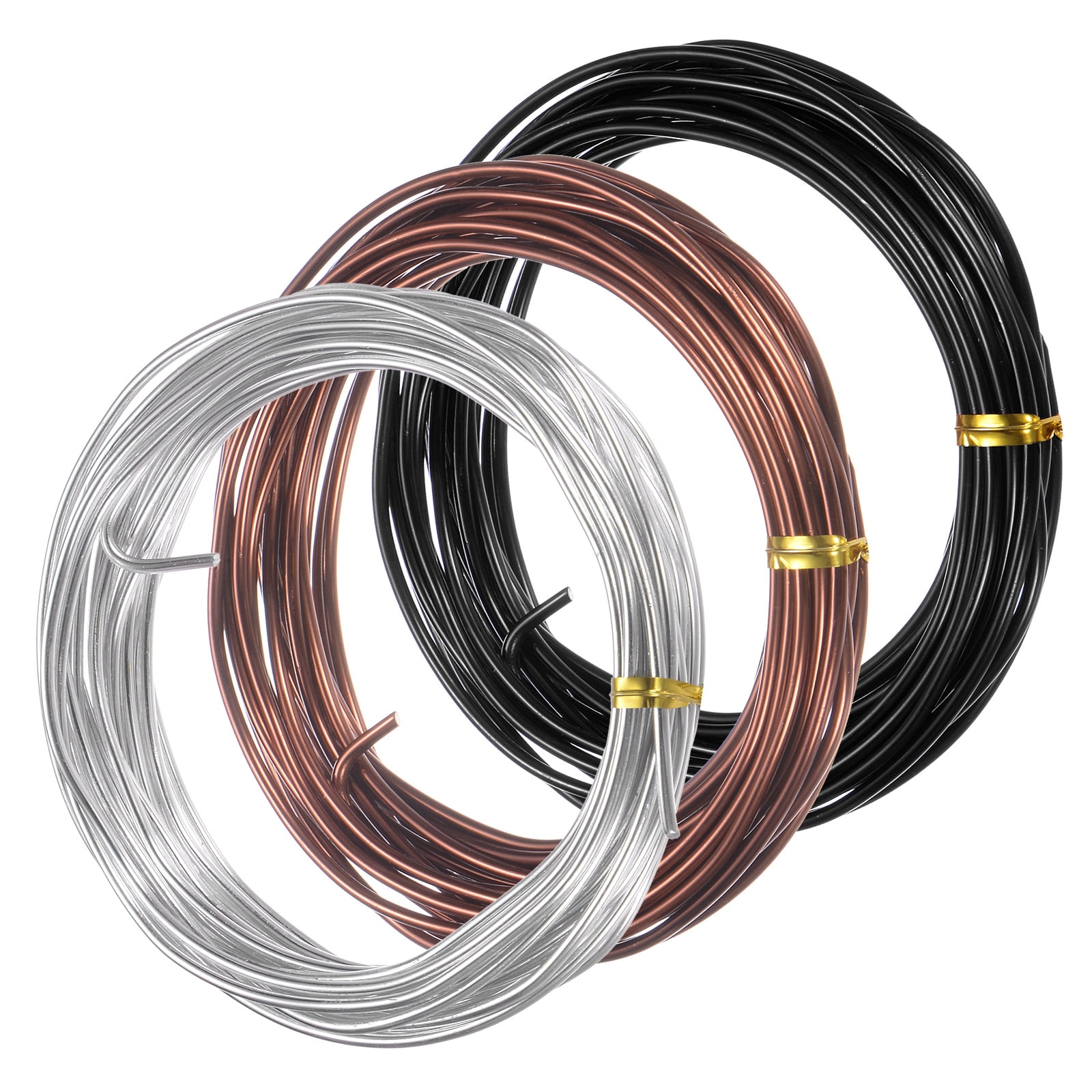 3Roll Bonsai Training Wire, 2mm 49.2Ft Total Aluminum Wires for Shaping ...