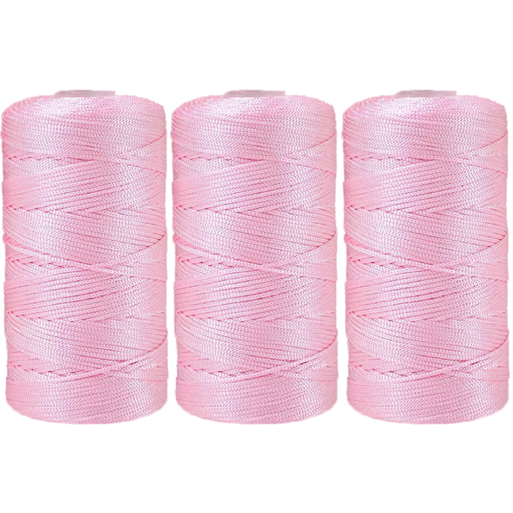 3Roll Macrame Cord 1.5mm Colored Rope Colorful Soft Craft Cord for Wall ...
