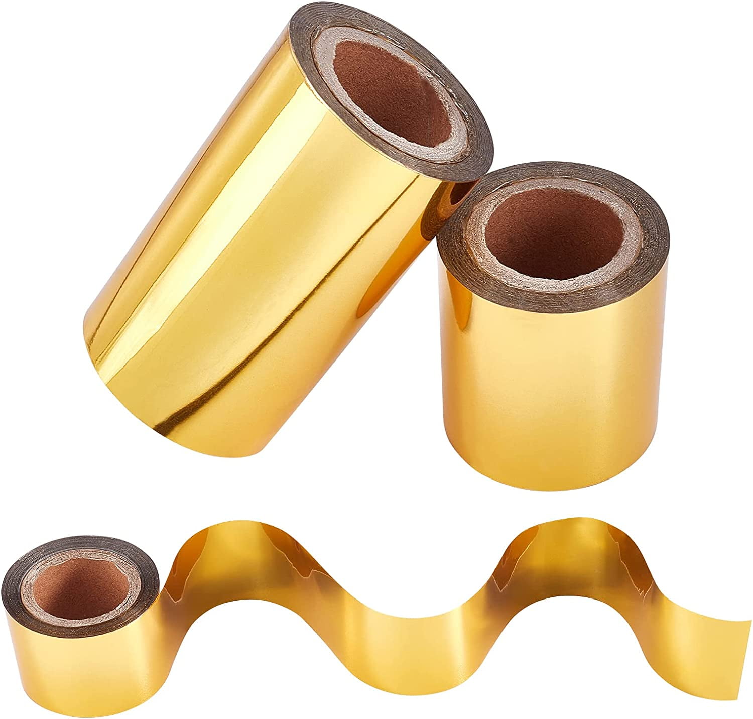 3Rolls Total 90m Hot Foil Stamping Paper 3 Sizes Gold Toner Reactive ...