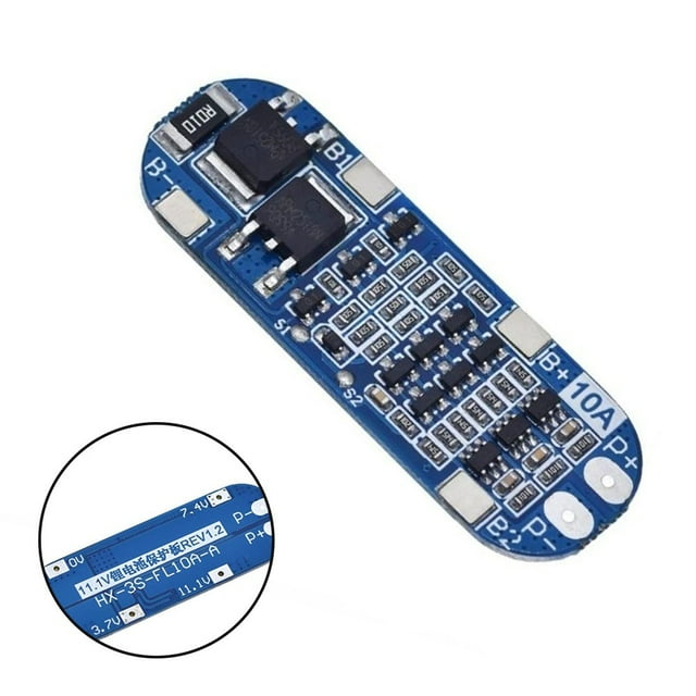 3S 10A Li-ion Lithium Battery Charge Protection Board 11.1V 12.6V Battery Balancer Equalizer PCB ...