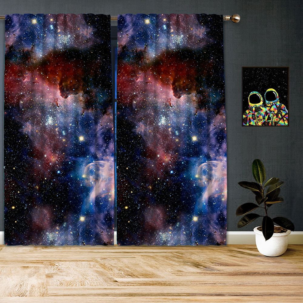 3S Brother's 2001 A Space Odyssey Galaxy Theme Room Darkering Curtains ...