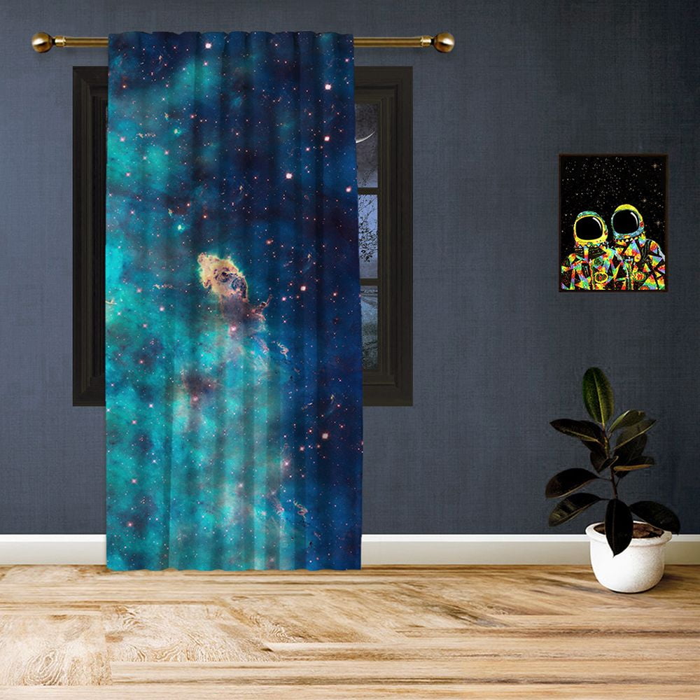 3S Brother's Cloud Atlas Galaxy Theme Room Darkering Curtains Space-X ...