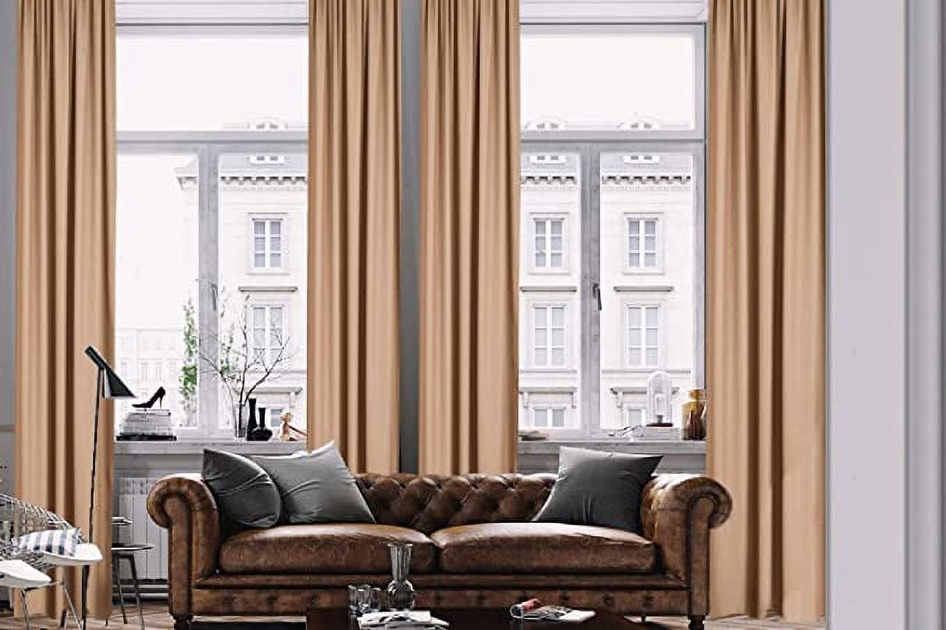 3S Brother's Home Decorative Barley Curtains Extra Long Luxury Colors ...