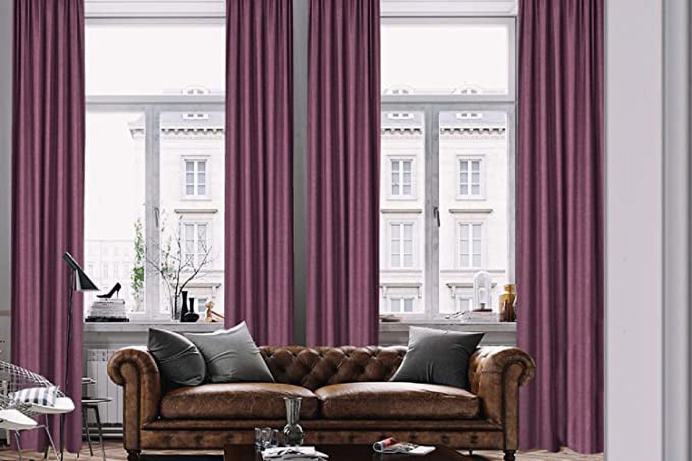 3S Brother's Home Decorative Purple Curtains Extra Wide Extra Long ...