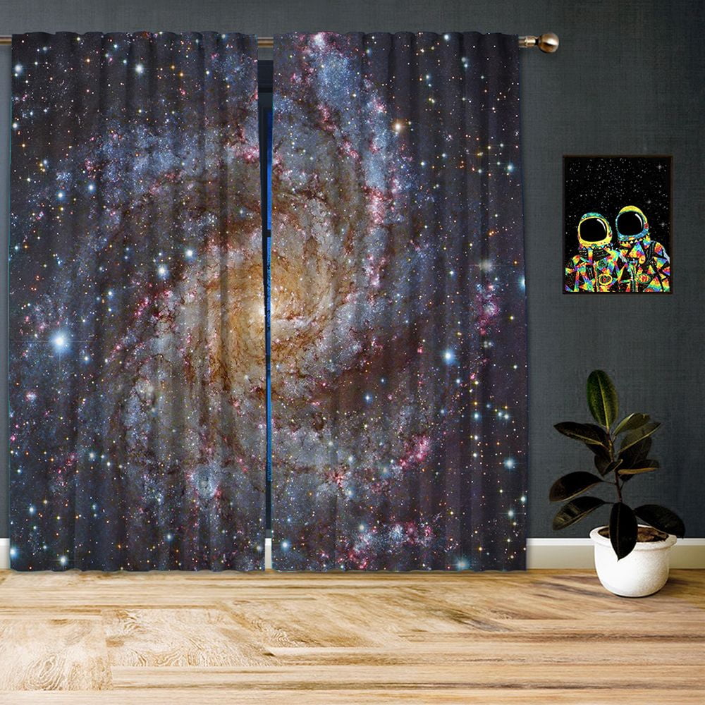 3S Brother's NGC 6946 (HST Subaru) Galaxy Theme Room Darkering Curtains ...