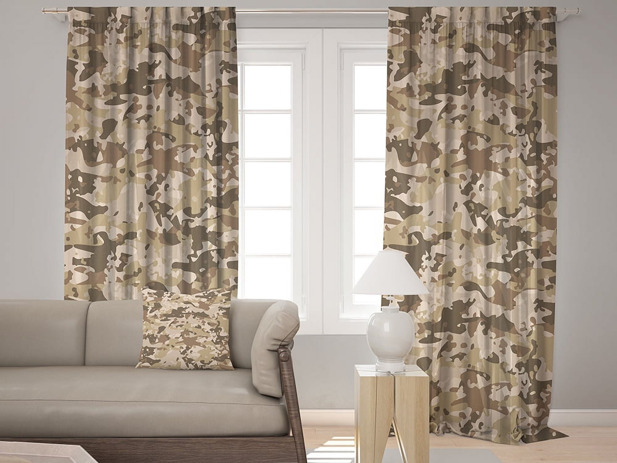 3S Brother's Real Camo Camouflage Woodland Hunter Theme Curtain for ...