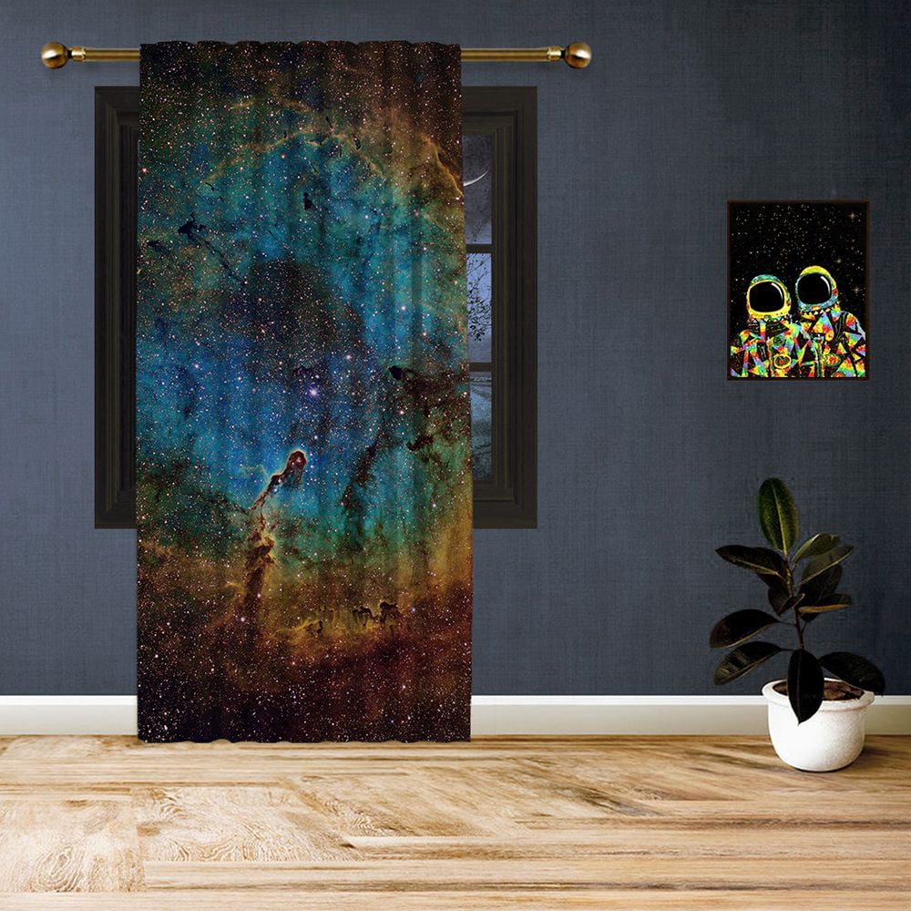 3S Brother's "The Eye" Space Galaxy Theme Room Darkering Curtains Space ...