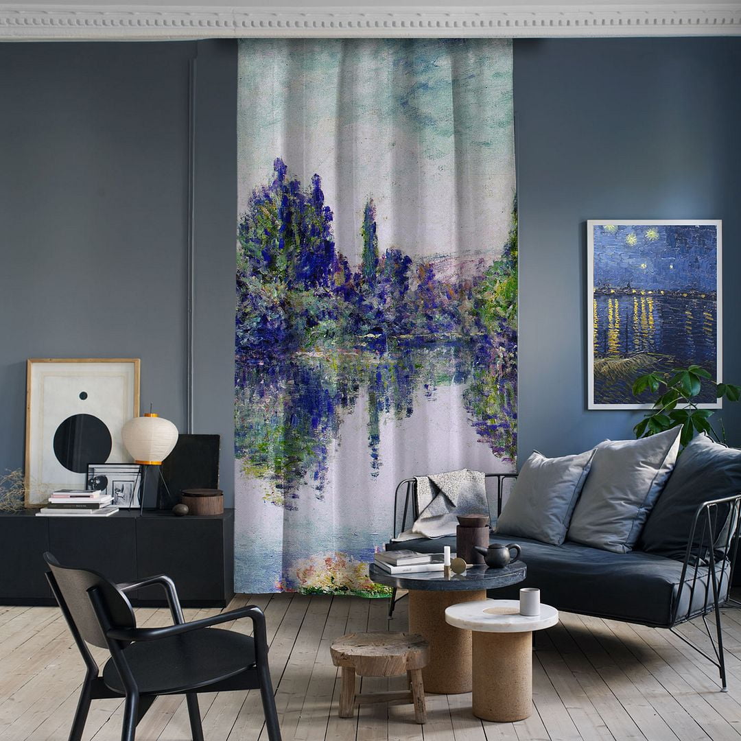 3S Brother's World Classic Art Masterpiece Curtain Series Claude Monet ...