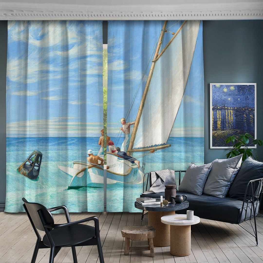 3S Brother's World Classic Art Masterpiece Curtain Series Edward Hopper ...