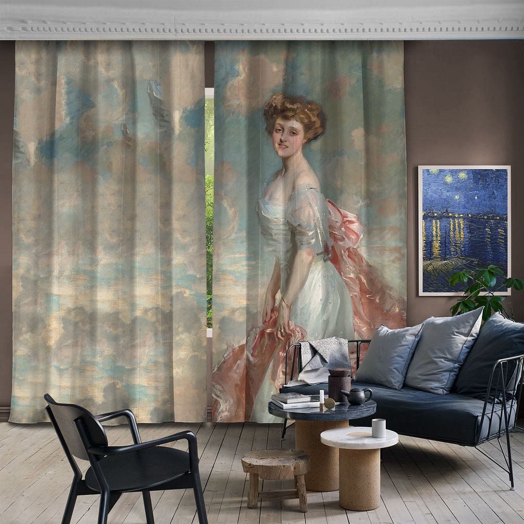 3S Brother's World Classic Art Masterpiece Curtain Series Miss Mathilde Townsend Room Darkening ...