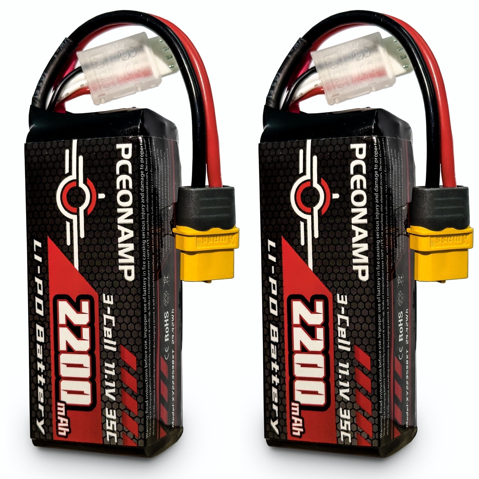 3S Lipo Battery 2200mAh 11.1V 35C(Burst 70C) with XT60 Plug ...