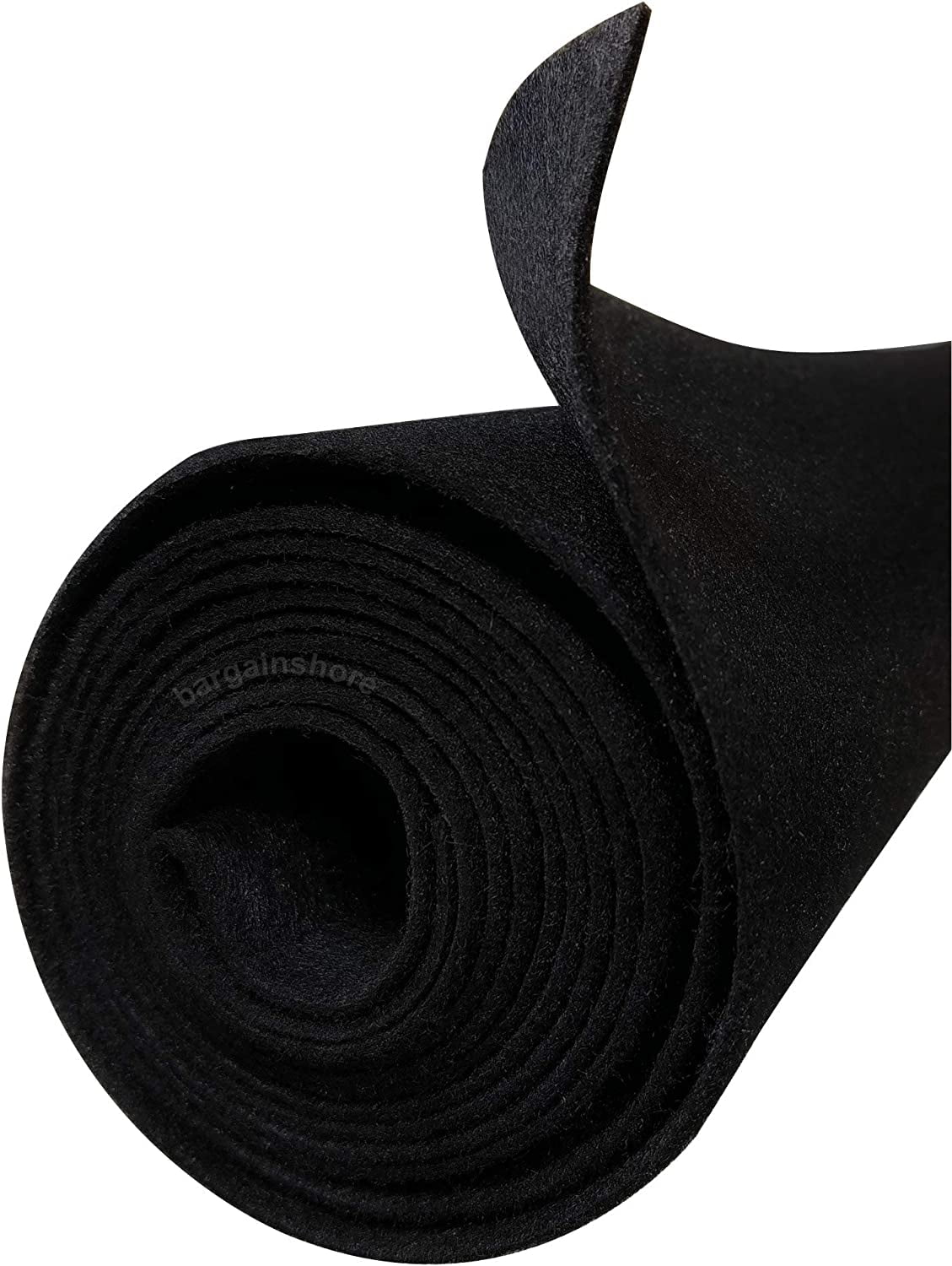 3S25BLK 3ft x 48" Wide Black Sub Woofer Speaker Box Enclosure Carpet ...